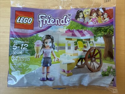 Lego Friends Emma's Ice Cream Stand (30106) Sealed Polybag Stocking ...