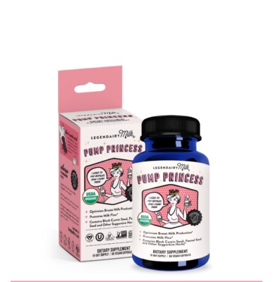 Legendairy Milk Pump Princess Vegan Lactation Supplement - 60ct ...