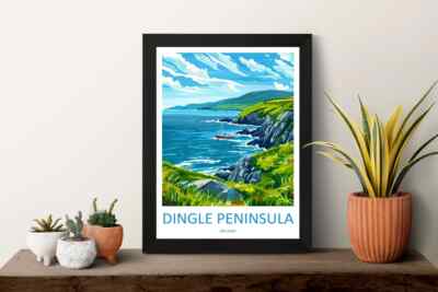 (Laminated) Dingle Peninsula Travel Poster Print Wall Art | eBay Australia