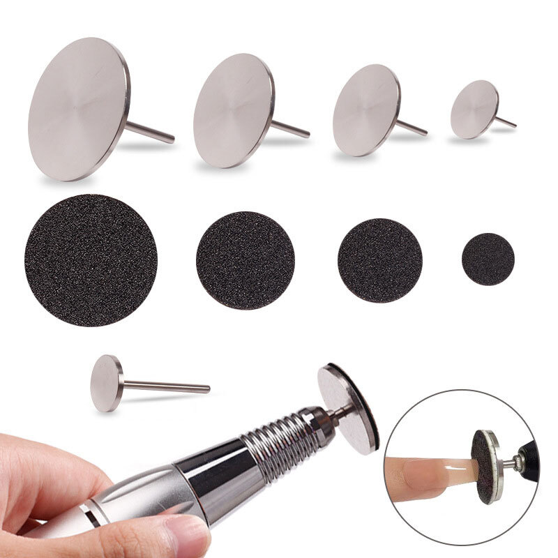 Replaceable Round Sanding Paper Pedicure Foot Care Tools Nail Drill ...