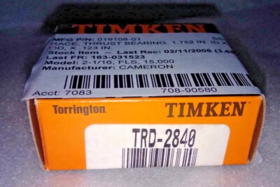 Needle Roller Bearing Timken TRD-2840 Brand New TRD2840 | eBay