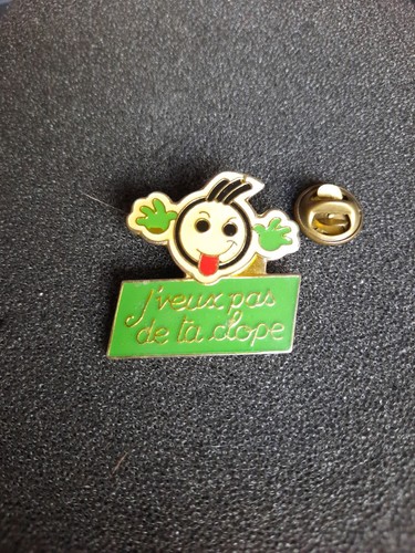 Pin's j'veux pas de ta clope ligue contre le cancer cigarette smoke ...