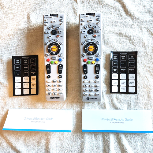 DIRECTV RC66RX / LOT OF 2 IR/RF UNIVERSAL REMOTE CONTROLS / BATTERIES ...