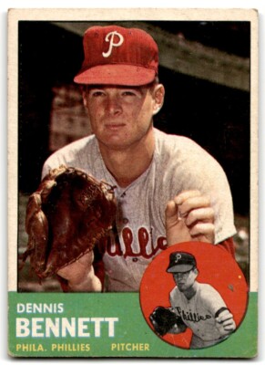 1963 Topps Dennis Bennett Baseball Cards #56 | eBay