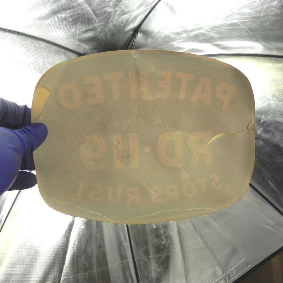 VINTAGE LOT OF 4 SINCLAIR GAS PUMP DECALS 3 W/ X-CHEMICAL 1 W/ DR-119 ...