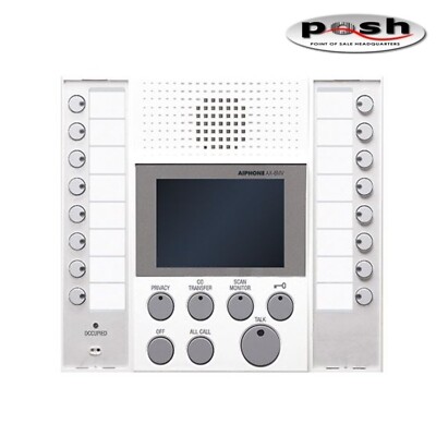 NEW - AIPHONE AX-8MV-W - Audio/Video Master Station, for up to 8 Master ...