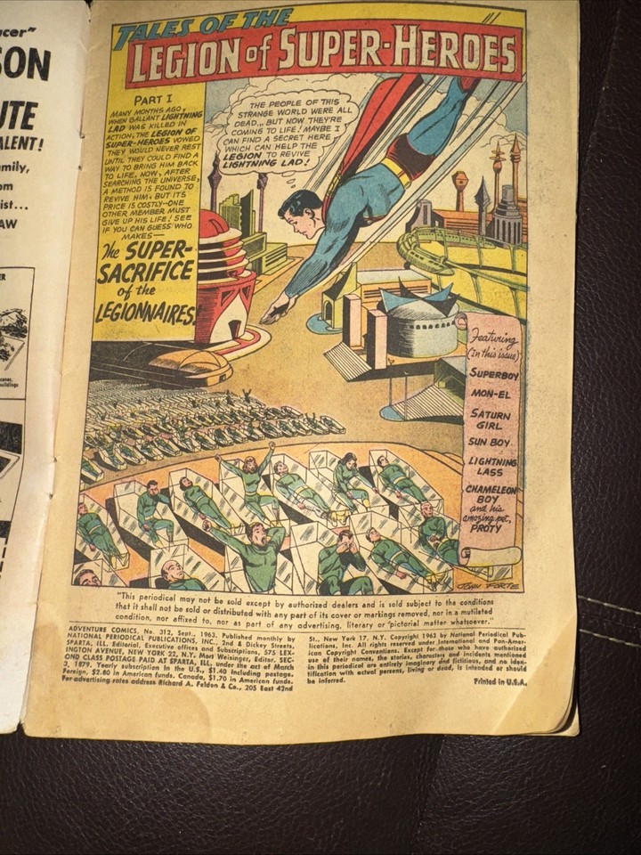 Adventure Comics #312 (DC Comics September 1963) | eBay