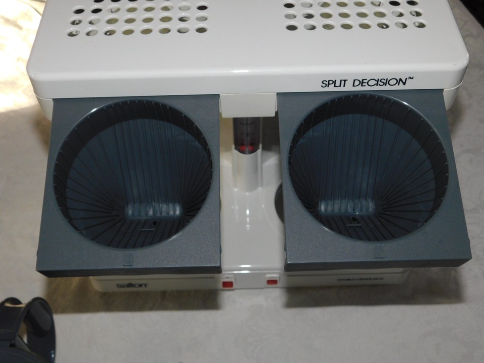 Vintage Salton Split Decision Dual Coffee Tea Maker in White/Grey DS-16 ...