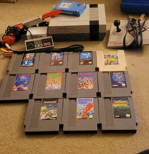 NES Nintendo Entertainment System Console Bundle + 11 Games Region Free ...