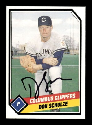 DON SCHULTZ SIGNED 1989 TCMA #206 ON-CARD AUTO - COLUMBUS CLIPPERS | eBay