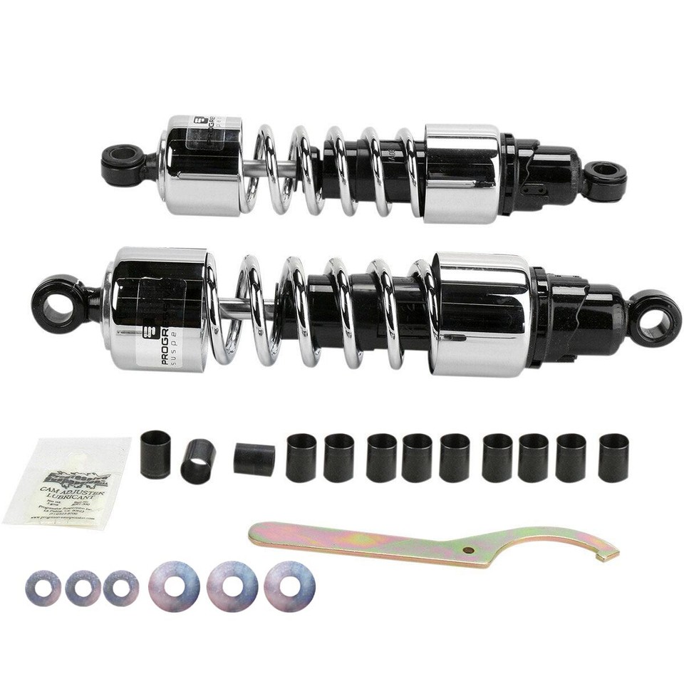 Progressive 412 Series Heavy Duty Chrome 12" Rear Shocks (412-4234C) | eBay