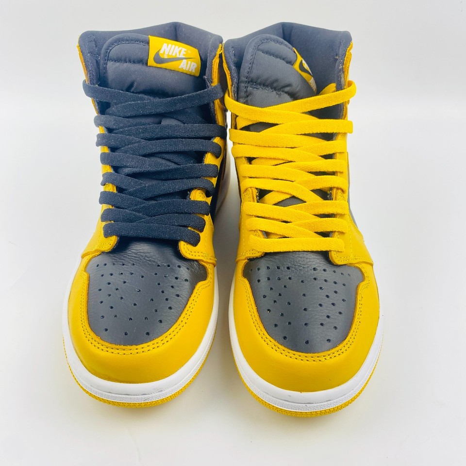Nike Air Jordan 1 High OG Pollen Black White Yellow Gold 555088-701 US ...