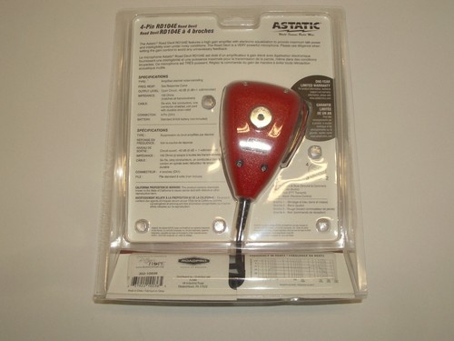 ASTATIC RD104E RED ROAD DEVIL 4PIN CB AMPLIFIED NOISE CANCEL POWER ...