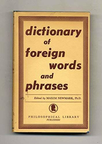 Dictionary of Foreign Words and Phrases - Hardcover - VERY GOOD | eBay