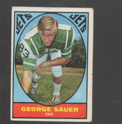 1967 Topps Football Card #101 George Sauer-New York Jets Vg Card | eBay