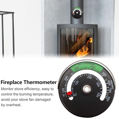 Digital Fireplace Thermometer Magnetic Stove Pipe Thermometer Home ...