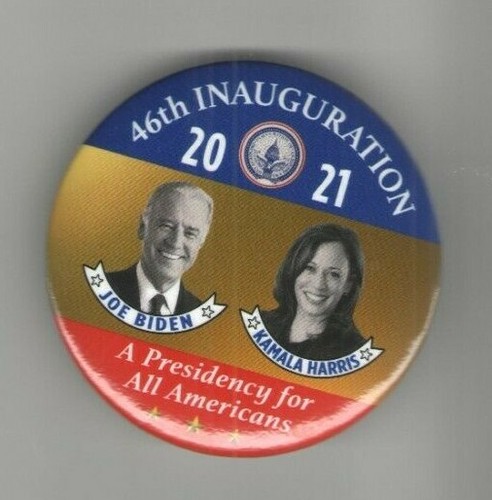 2021 INAUGURATION pin Joe BIDEN pinback KAMALA Harris Presidency ALL ...