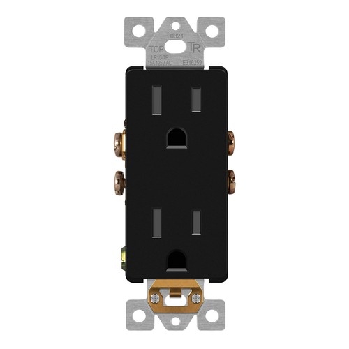 LIDER Decorator Receptacle with Interchangeable Face Cover, Residential ...