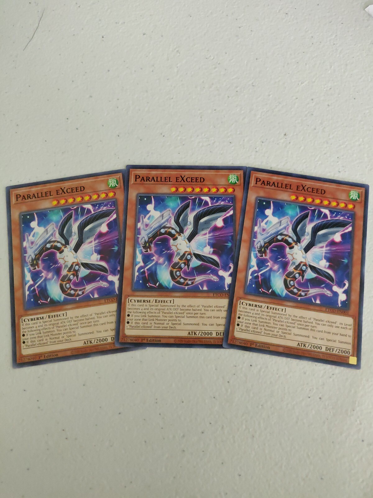 3x Parallel Exceed ETCO-EN001 1st Edition NM Common YUGIOH Fast Ship | eBay