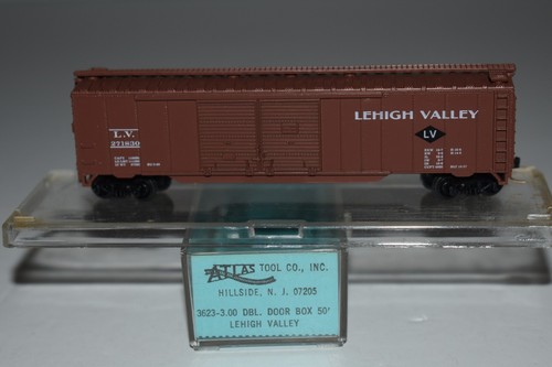 N Scale Atlas Lehigh Valley 50' Double Door Boxcar 271830 C35769 | eBay