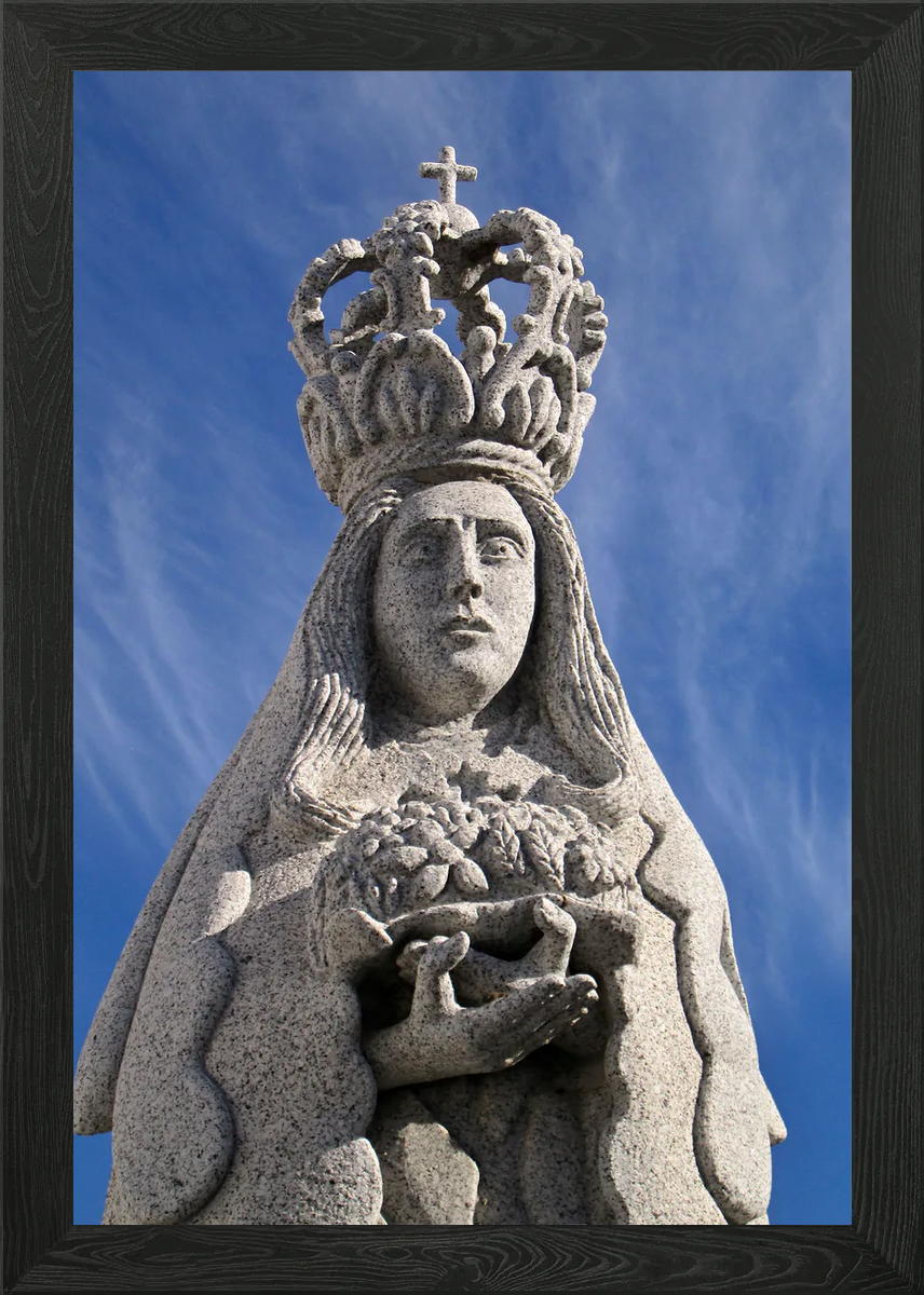 Maria statue La Coronada Framed Wall Art Poster Canvas Print Picture ...