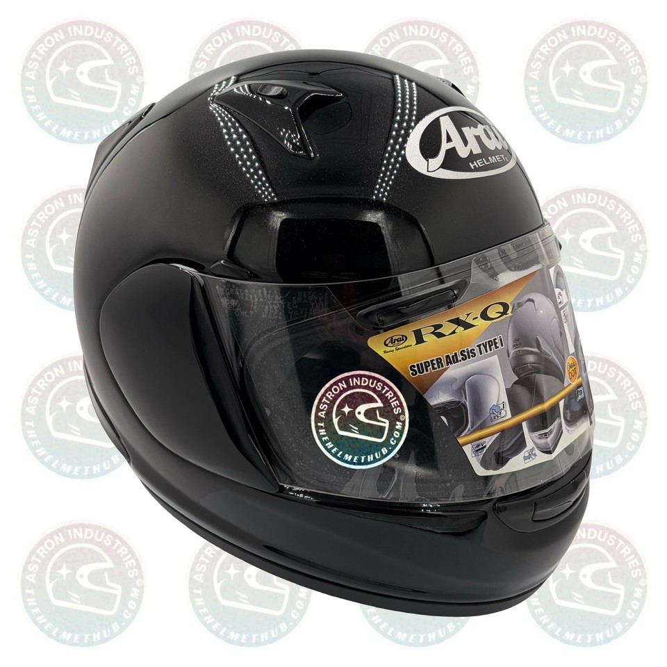 Arai RX-Q Diamond Black Motorcycle Helmet - Size Large - NOS - QR ...