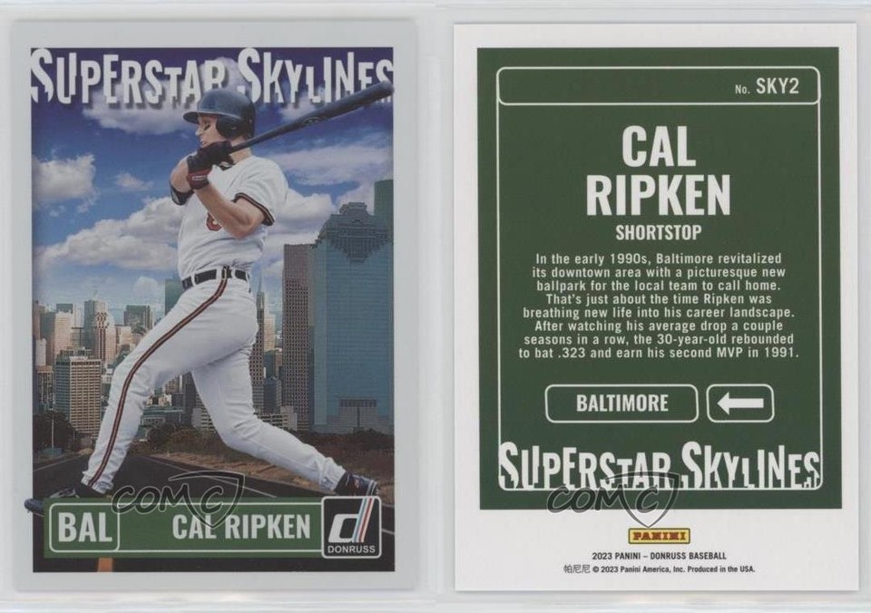 2023 Panini Donruss Superstar Skylines Cal Ripken Jr Cal Ripken #SKY2 ...