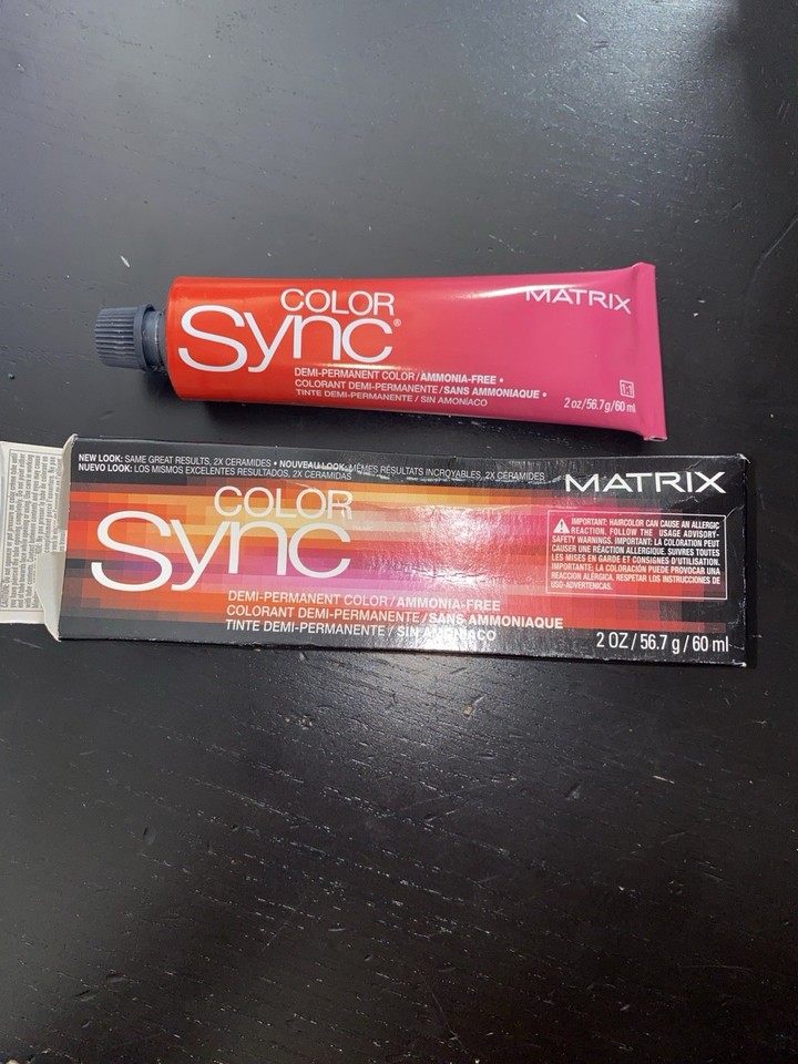 New 1A Black Ash MATRIX COLOR Sync Demi-Permanent Color 2oz | eBay