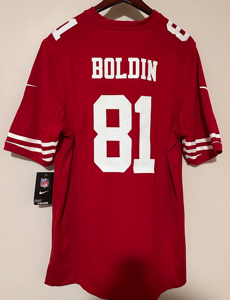 San Francisco 49ers Anquan Boldin #81 Nike Jersey Men's Large Red - NWT ...