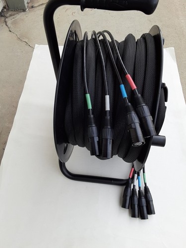 100 FT 4 Channel CAT-5 Snake Tactical Shielded w/Neutrik Ethercon ...