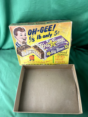 Vintage 1950s Hollywood's Big Time Candy Box Empty General Store | eBay