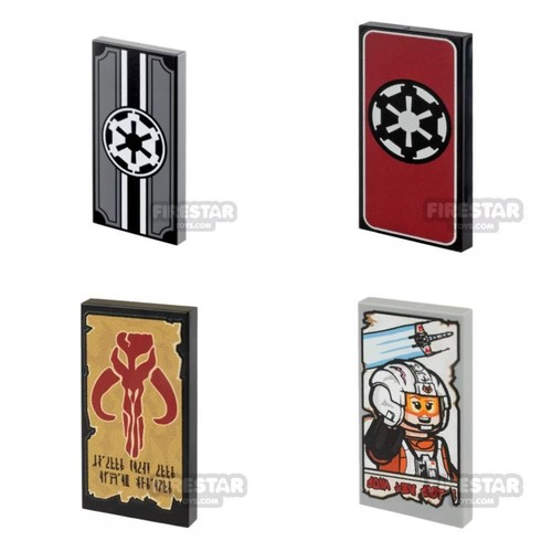Genuine Lego Custom Printed Tiles printing by Firestar -Pick Style ...
