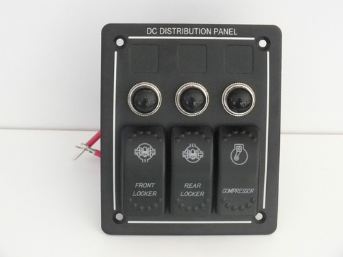 3 Rocker Switch Panel Holder ARB Carling Narva Waterproof Boat 4x4 ...