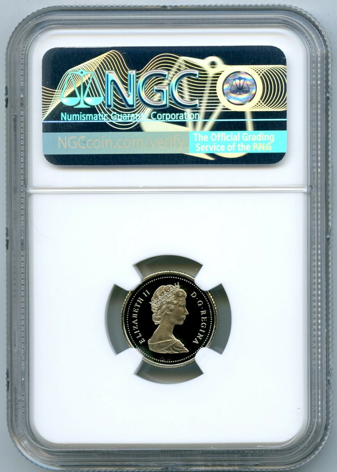 1983 CANADA PROOF 10 CENT NGC PF70 ULTRA CAMEO BLUENOSE DIME SUPER RARE ...
