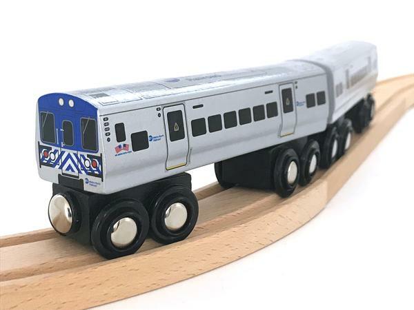 Munipals Wooden Train Mnrr Metro North Railroad Bombardier M7 Two Car ...