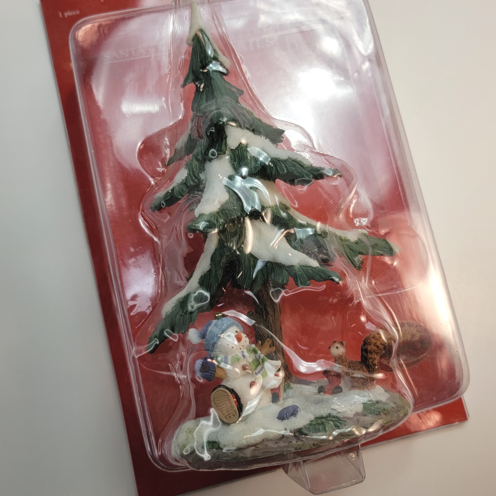 Santa's Workbench Christmas Village Accessories Tree Snow Snowman ...