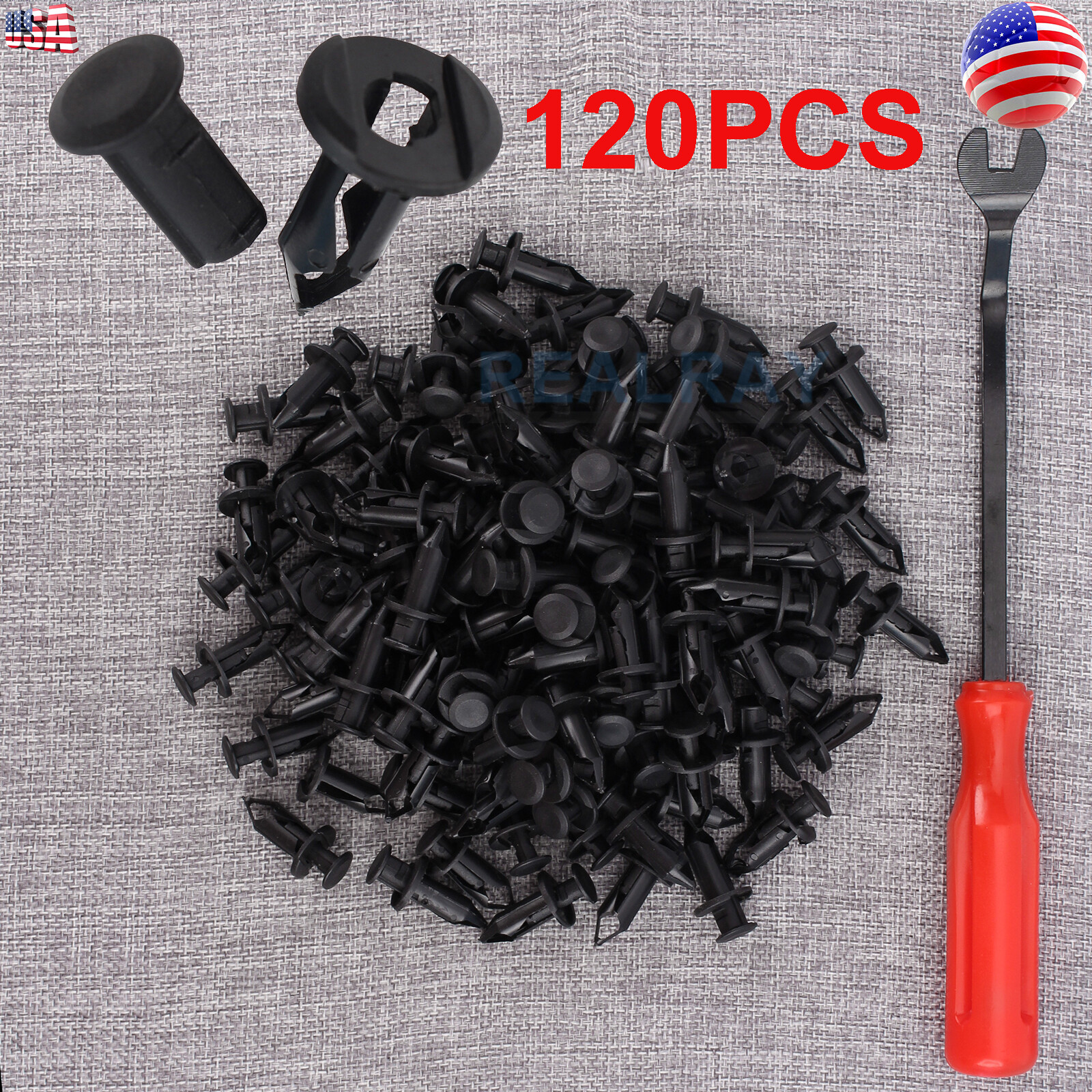 120pc Fender Clip Body Rivet ATV Parts For Polaris Sportsman Rangers ...