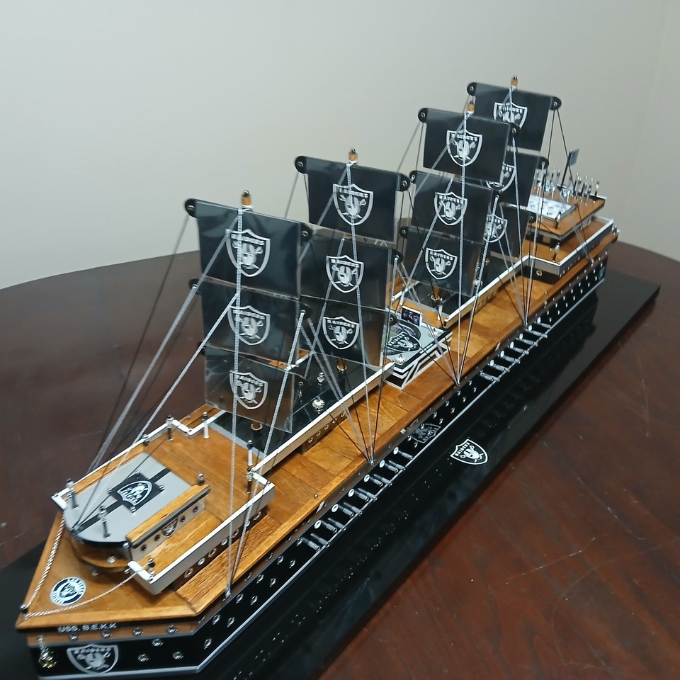 Las Vegas Raiders Championship built to Order wooden ship unique ...