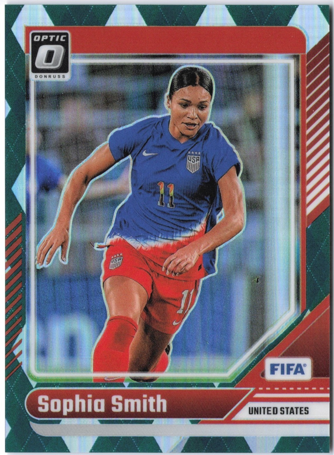 2024-25 Panini Donruss Fifa - Optic Sophia Smith #173 Argyle Prizm for ...