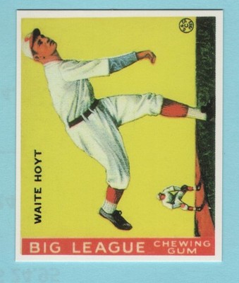 1933 Goudey Baseball Reprint # 60 White Hoyt--Pittsburgh Pirates--Box ...