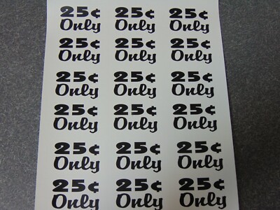 18 New 25 Cent Decal Sticker. Arcade Game, Skee Ball, Gambling, Quarter ...