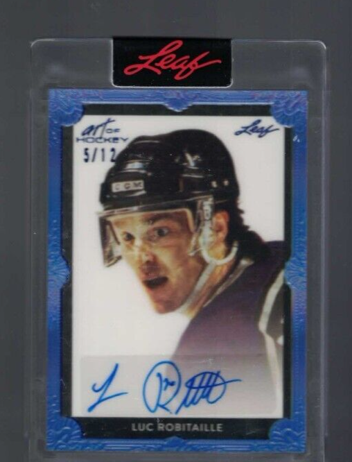 2022 Leaf Art of Hockey Blue Autograph #5/12 Luc Robitaille | eBay