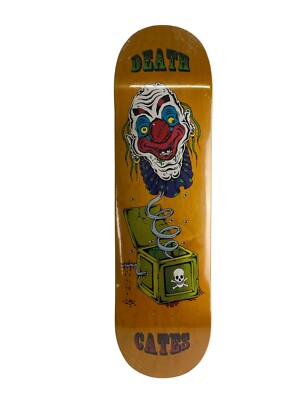 Dan Cates Jack in the Box Clown Pro deck Orange Death Skateboards 8.75 ...