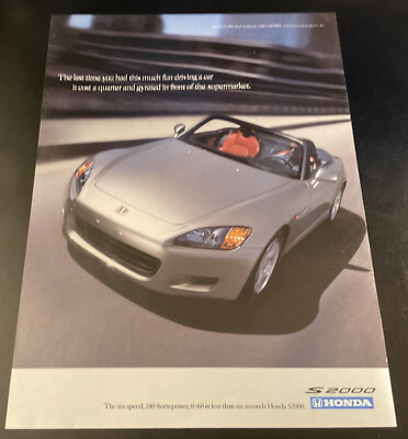 S 2000 Advertising
