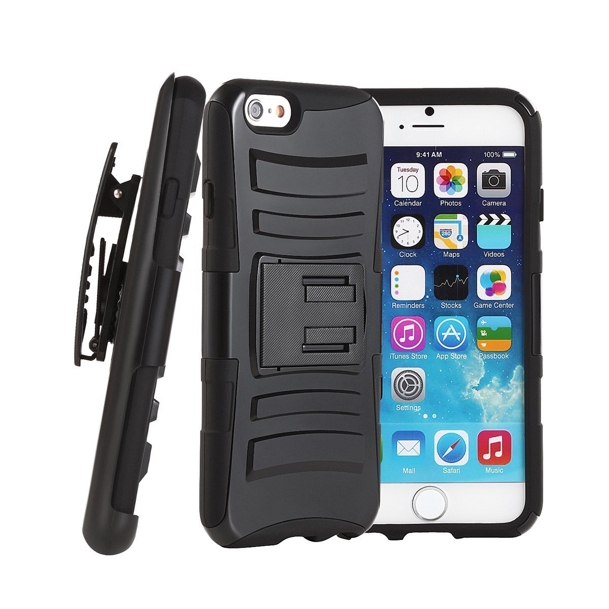 Hybrid Rugged Hard Case Protection Cover Armor Belt Clip Stand For ...