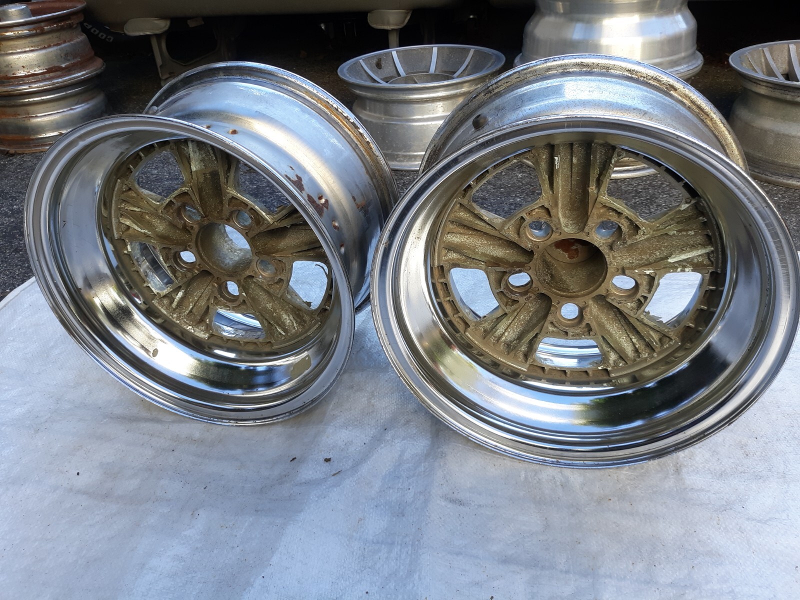 Cragar SS Wheels Deep Dish 15x8 Vari-Fit Chevy-Ford-Mopar Pair 1972 | eBay