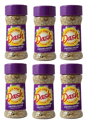 Dash Salt-Free Onion & Herb Seasoning Blend, Kosher, 6-Pack (2.5 oz ...