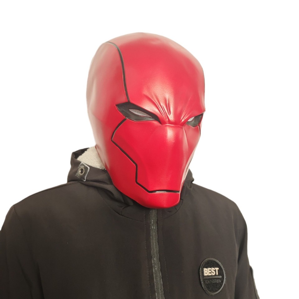 Cosplay Red Hood Jason Todd Helmet Full Head Superhero Halloween Mask ...