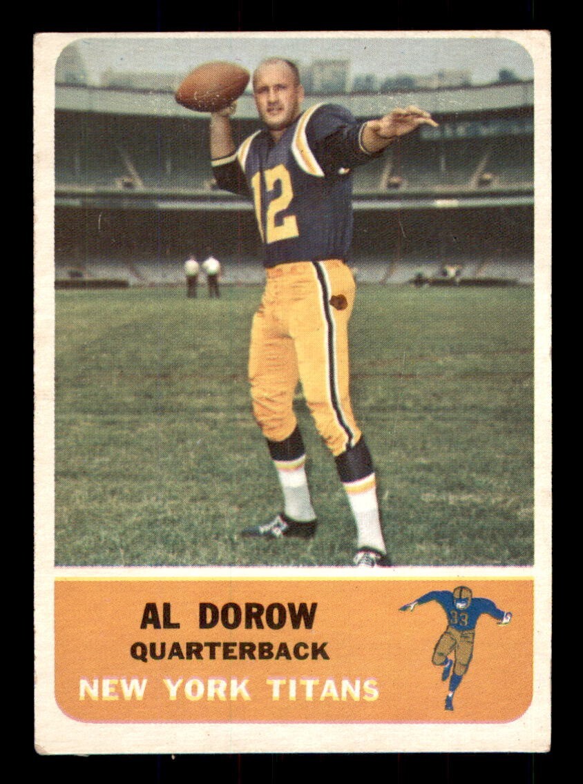 1962 Fleer Football #57 Al Dorow VG/EX | eBay