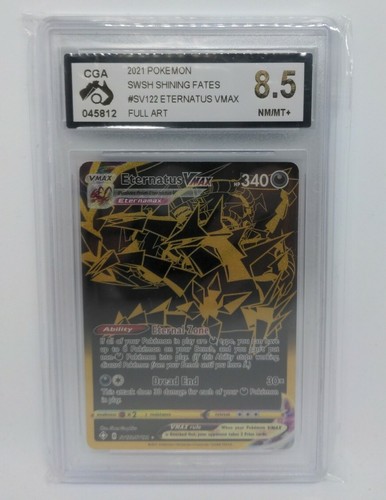 Pokemon 2021 Eternatus VMAX Gold Secret Rare Shining Fates SV122/SV122 ...